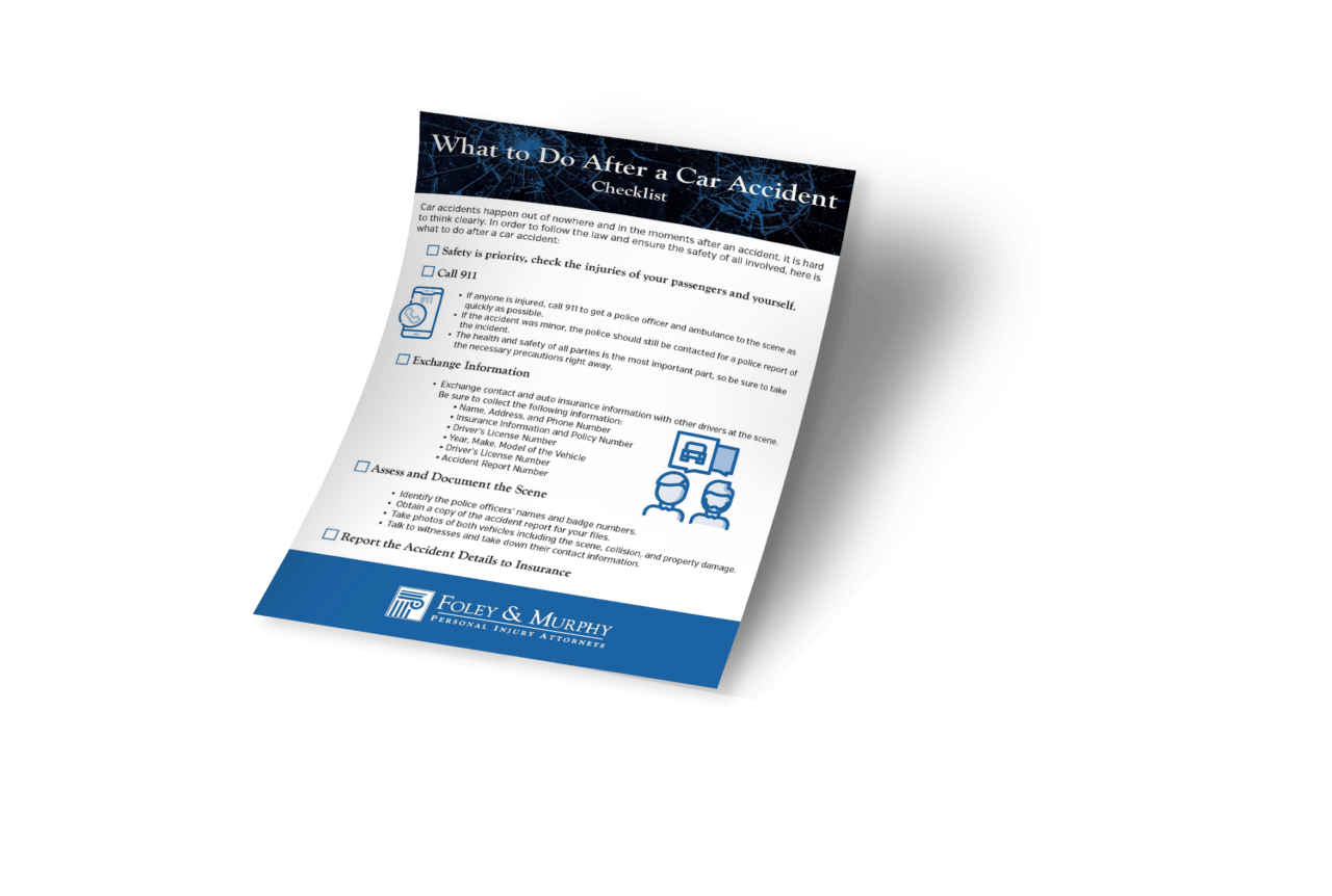 Car Accident Checklist | Foley & Murphy